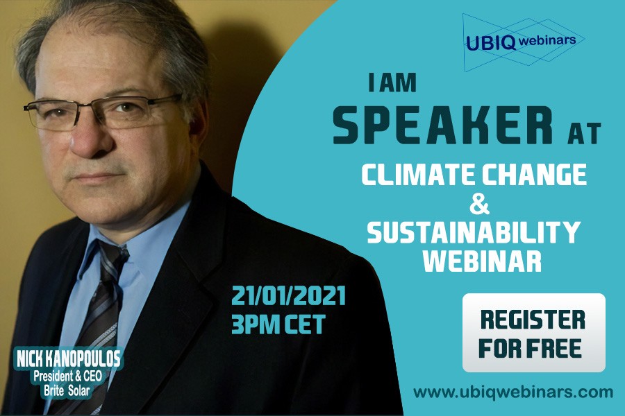 Climate Change & Sustainability Webinar Climate Change & Sustainability Webinar